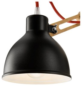 Černá nástěnná lampa LAMKUR Marcello