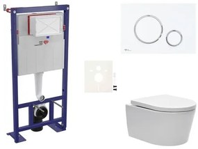 Cenově zvýhodněný závěsný WC set SAT do lehkých stěn / předstěnová montáž+ WC SAT Brevis SIKOSSBR76
