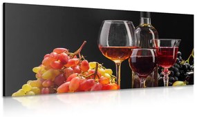Obraz italské víno a hrozny Varianta: 120x60