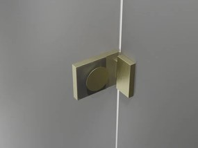 Mexen, Mexen Lunar pravé otočné sprchové dveře 70 cm, transparentní, broušené zlaté - 834-070-000-55-00-P