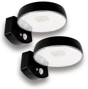 ECOLIGHT 2x LED solární fasádní lampa se senzorem pohybu