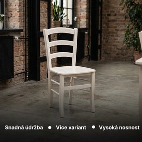Stima Židle PAYSANE COLOR s masivním sedákem černá (lak)