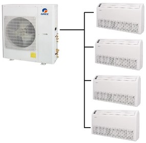 Podstropně Parapetní Klimatizace Gree 1+4 (2,6kW + 2,6kW + 2,6kW + 2,6kW) Multi-split R32