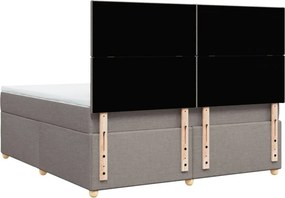 Box spring postel s matrací taupe 180x200 cm textil 3291356