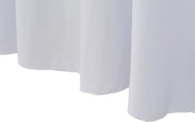 vidaXL Rautové sukně s řasením 2 ks 183 x 76 x 74 cm [133585] Barva: Bílá