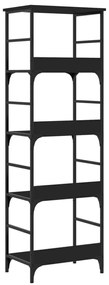 Petromila Knihovna černá 50 x 33 x 153 cm kompozitní dřevo