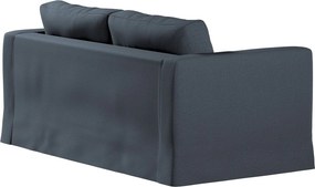Potah na pohovku IKEA  Karlstad 2-místná , nerozkládací, dlouhý barva modrá látka pletený vzor