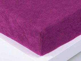 XPOSE® Froté prostěradlo Exclusive - nachové 200x220 cm