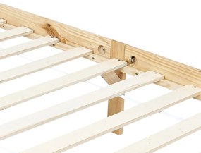 Rám postele s nebesy masivní borové dřevo 100 x 200 cm,  283251
