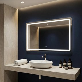 Tutumi Zrcadlo 100x60 cm s regulovatelným LED osvětlením HOM-01524