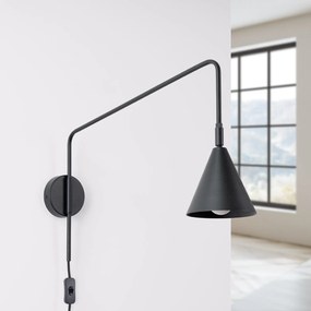 Sollux Lighting Nástěnné svítidlo NOX černé