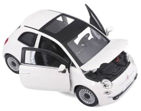 Bburago 1:24 Fiat 500 (2007) Bílá
