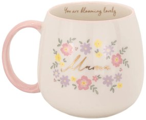 Světle růžový porcelánový hrnek 450 ml Mama You Are Blooming – Sass & Belle