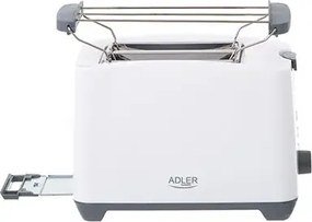 Adler AD 3216 bílá / Toaster / 750W / 2 toasty / tlačítko STOP