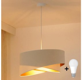 Brilagi - LED Lustr na lanku LYRA 1xE27/15W/230V krémová/bílá