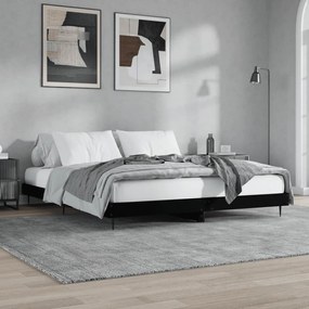 Rám postele černý 120 x 200 cm kompozitní dřevo