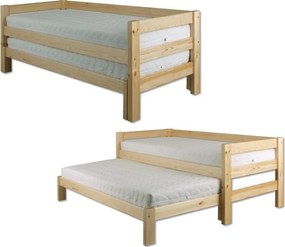 Casarredo - Komfort nábytek Dětská postel KL-134 s přistýlkou, masiv | barva: moření olše