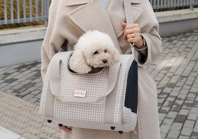 Muffin&Berry Cestovní taška pro psy Claire písková Velikost: S