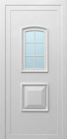 Solid Elements Vchodové dveře Maria, 90 P, 1000 × 2100 mm, plast, pravé, bílé, prosklené
