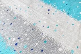 Tegatex Povlečení bavlna - modré puntíky 70*90 cm, 140*200 cm