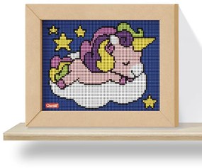 Quercetti Pixel Art 4 Kawaii Unicorn – mozaika z kolíčků