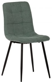 Jídelní židle SUSAN — kov, látka, více barev Šedá