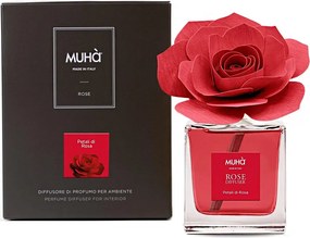 Muhà Rose difuzér s dřevěnou růží Petali di Rosa Objem: 200 ml
