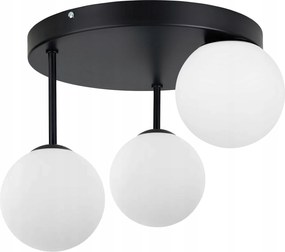 Závěsná Lampa Stropní Svítidlo Stropní Lustr Loft Skleněné Stínidlo Koule Na 3 Led E27