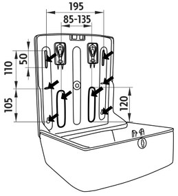 Nimco Zásobník na papírové ručníky skládané HP 9580-04