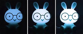 Modré králičí noční světlo 23 cm
