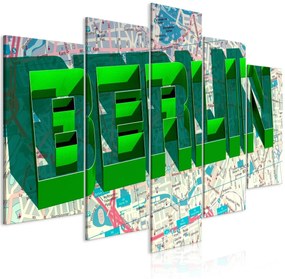 Obraz - Green Berlin (5 Parts) Wide