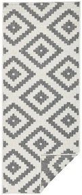 Hanse Home, Kusový koberec Twin-Wendeteppiche 103132 grau creme – na ven i na doma, 80x150, šedá, chodba / předsíň