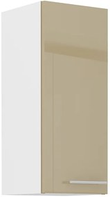 STL 30 cm skříňka horní jednodveřová LARA Barevné provedení: Bílá / Cappucino lesk