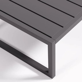 Černý kovový zahradní stolek Kave Home Comova 60 x 60 cm