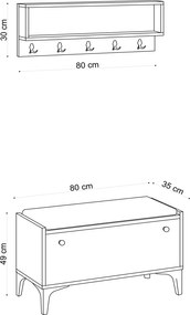 Předsíňová sestava LENA dub