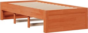 Postel bez matrace se zásuvkami hnědá 75x190 cm masiv borovice 3308830