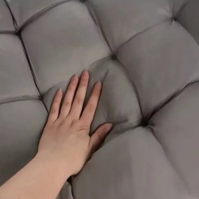 Polstr / podsedák na zahradní lehátko - šedý
