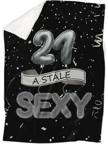 Deka Stále sexy – Černá (věk: 21, Podšití beránkem: ANO)