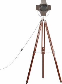 Stojací lampa na stativu masivní mangovníkové dřevo 180 cm 286106