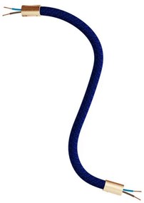creative cables Creative flex - ohebná trubice potažena tmavě modrou textilií RM20 Délka: 30 cm, Barva komponentu: Matná bronz