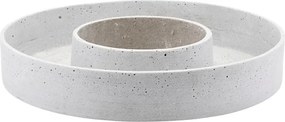 HOUSE DOCTOR Adventní kulatý svícen RING 35 cm šedý