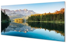 akrylový obraz Německo Mountain forest lake 100x50 cm