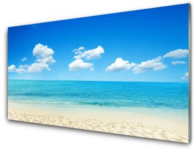Obraz na skle Moře Modré Nebe 100x50 cm