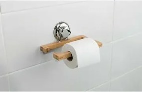 Compactor Bestlock SPA Bamboo Držák na toaletní papír bez vrtání chrom