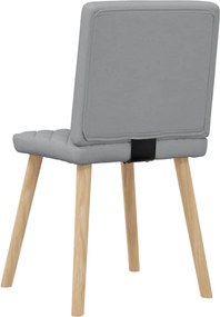Jídelní židle 4 ks světle šedé textil 3315221