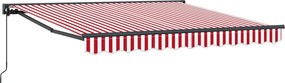 Rám markýzy Červená a Bílá 300 x 250 cm 3329995