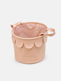 Sinsay - Úložný koš s uchy a ozdobným půlkruhovým lemováním - pastelová růžová