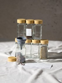 Sinsay - Dózy na koření s nálepkami 6 pack - clear