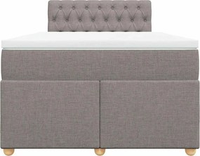 Box spring postel s matrací taupe 120x190 cm textil 3286630