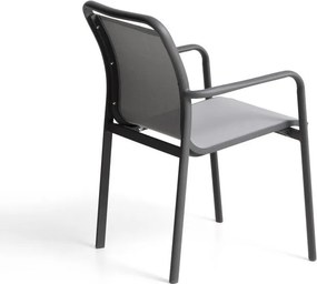 Tmavě šedá zahradní židle Luri – Kave Home